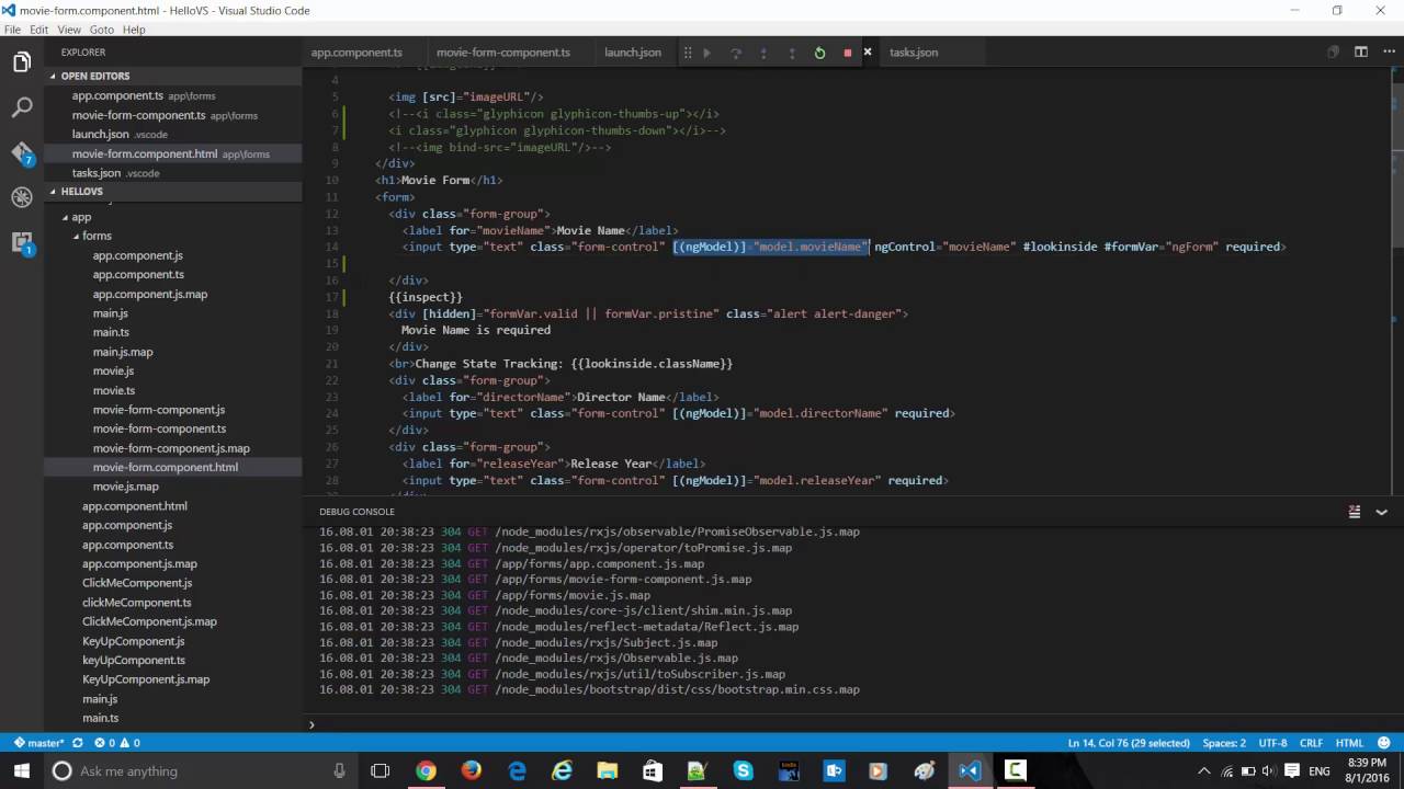 Angular 2 Debugging Youtube