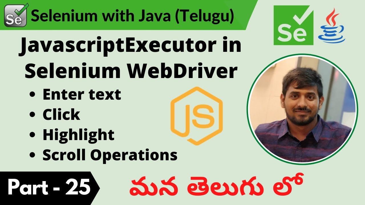 P25 Javascriptexecutor In Selenium Webdriver Selenium Java