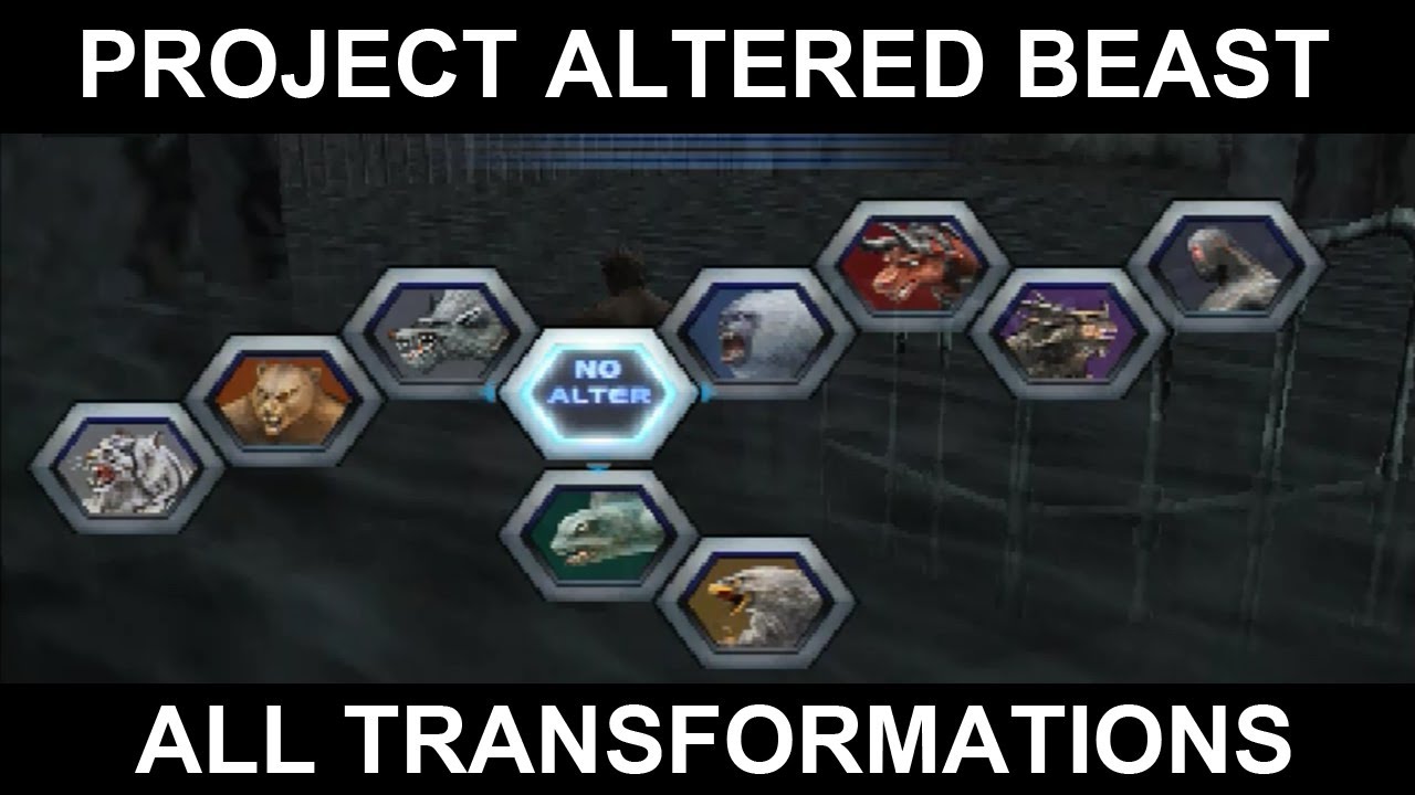 Project Altered Beast Ps2 All Transformations Cg Scenes Youtube