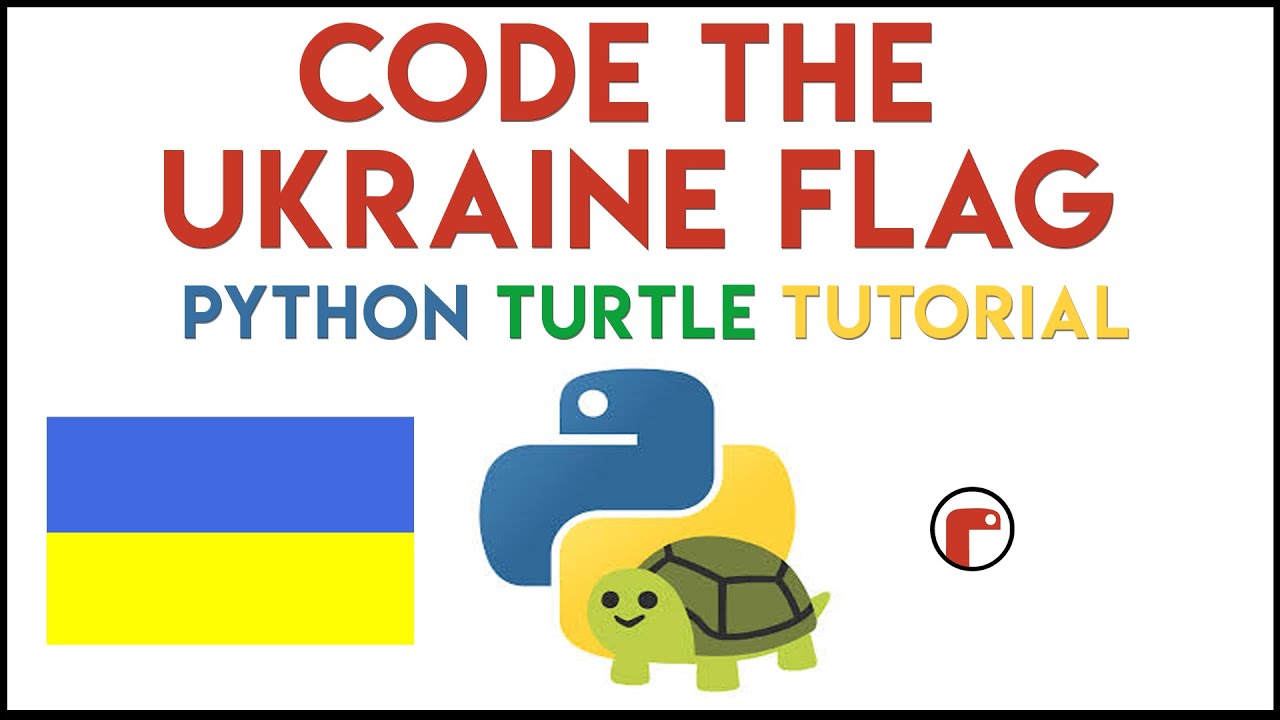 Python Turtle Code The Ukraine Flag Tutorial Youtube