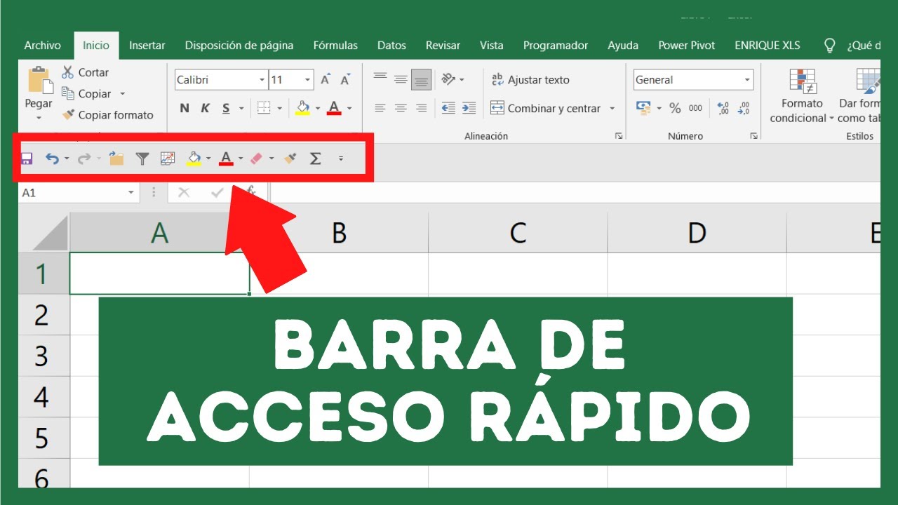 Como Personalizar La Barra De Herramientas De Acceso Rapido En Excel