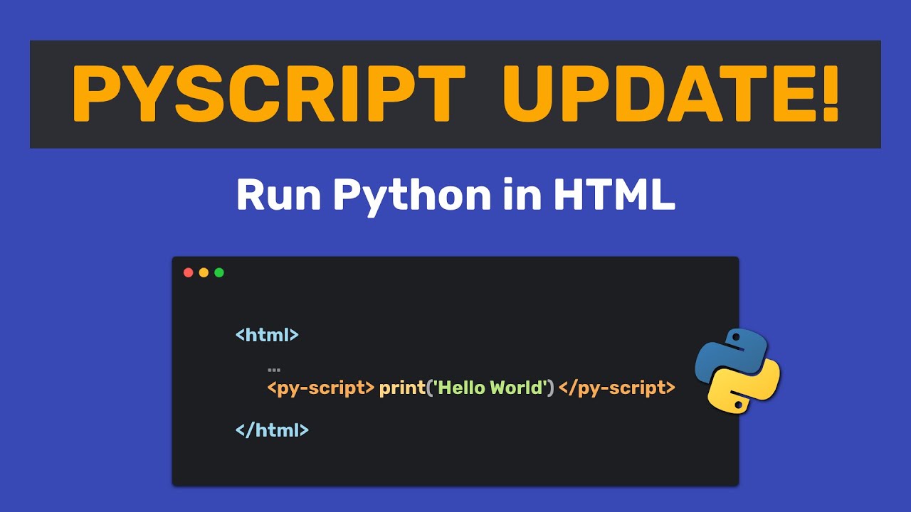 Pyscript Is Officially Here рџљђ Build Web Apps With Python Html Youtube