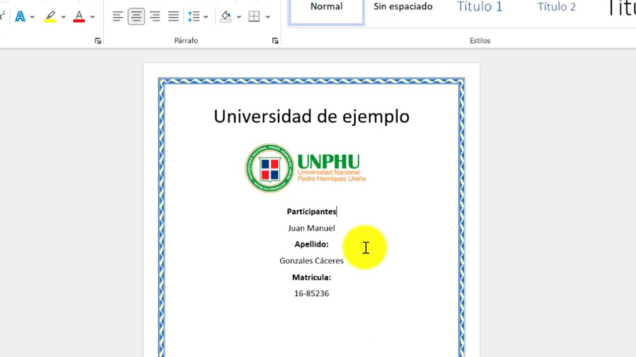 Como Hacer Portadas En Word Creativas Y Fáciles Para Trabajo Y