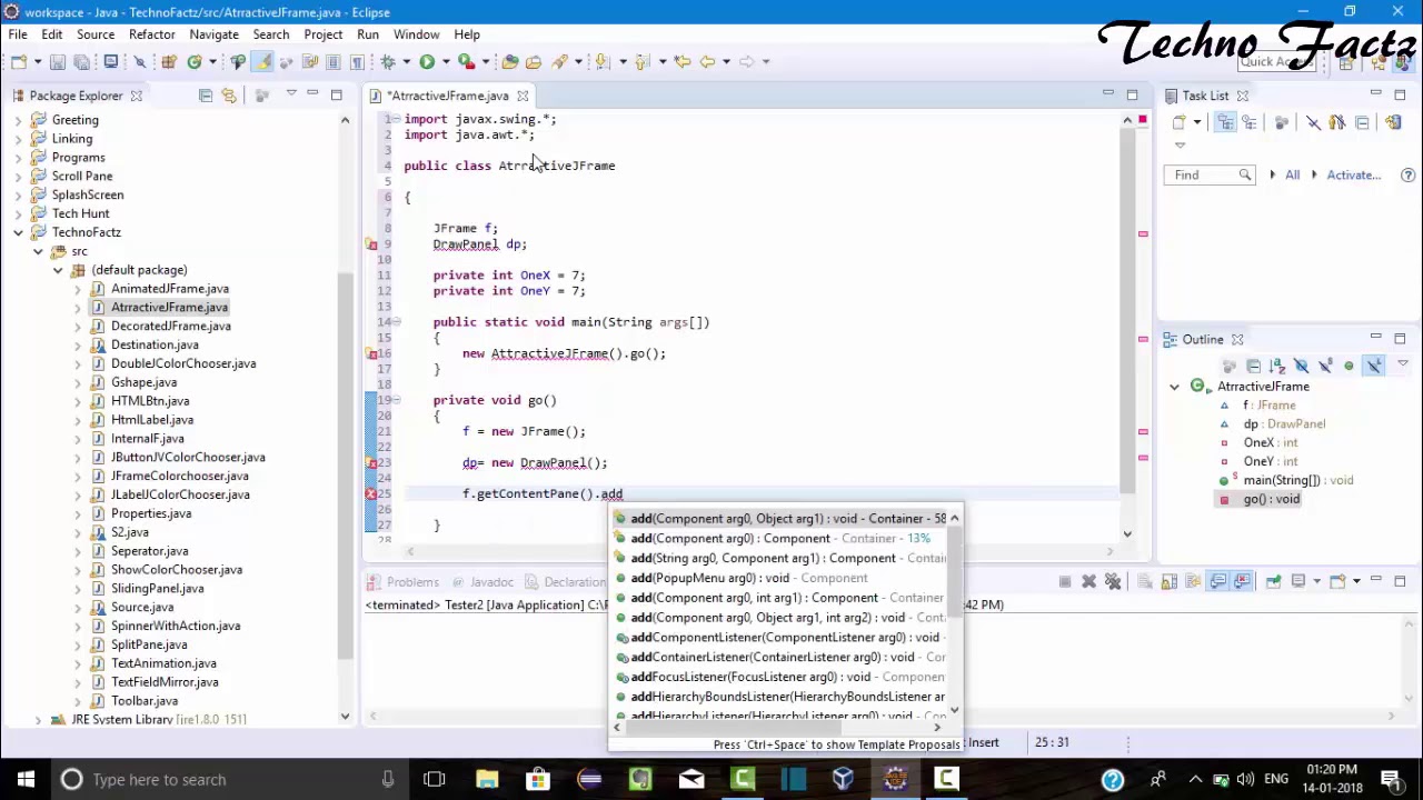 Attractive Jframe In Java Swing Youtube