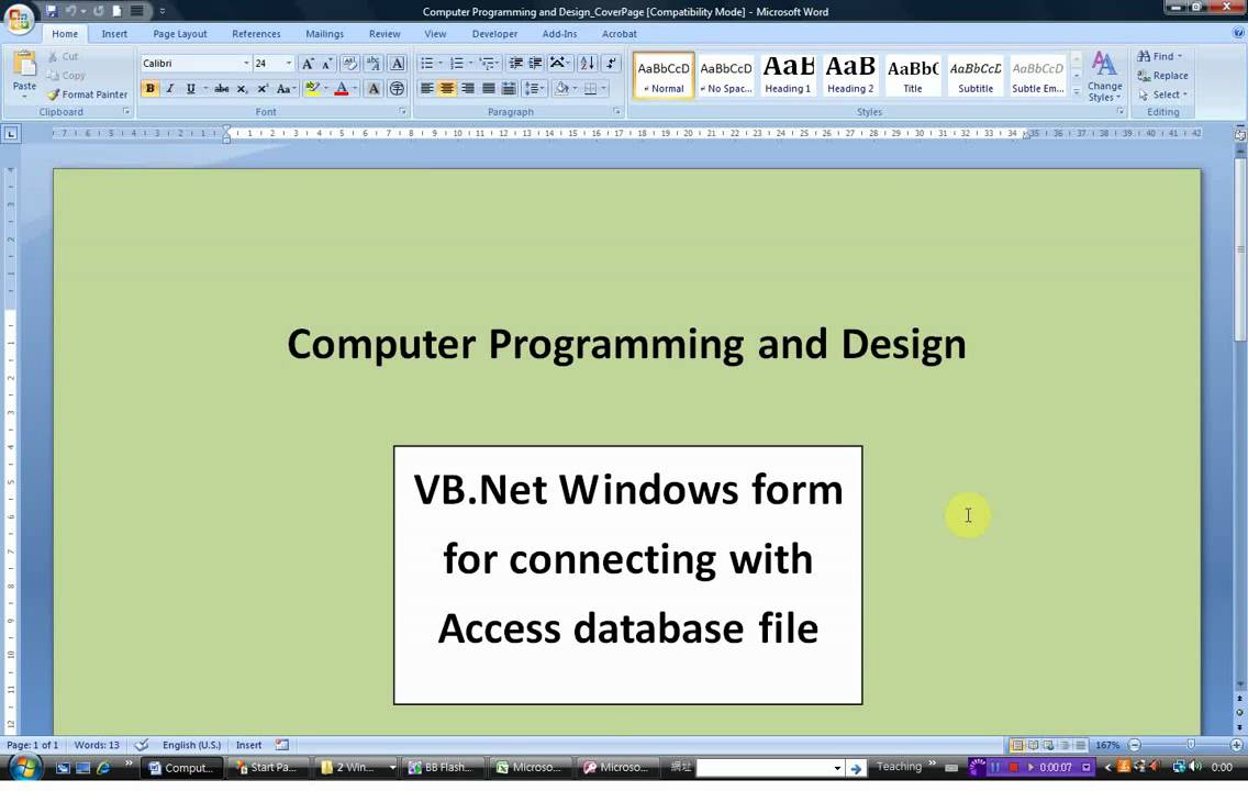 Vb Net Access Database Youtube