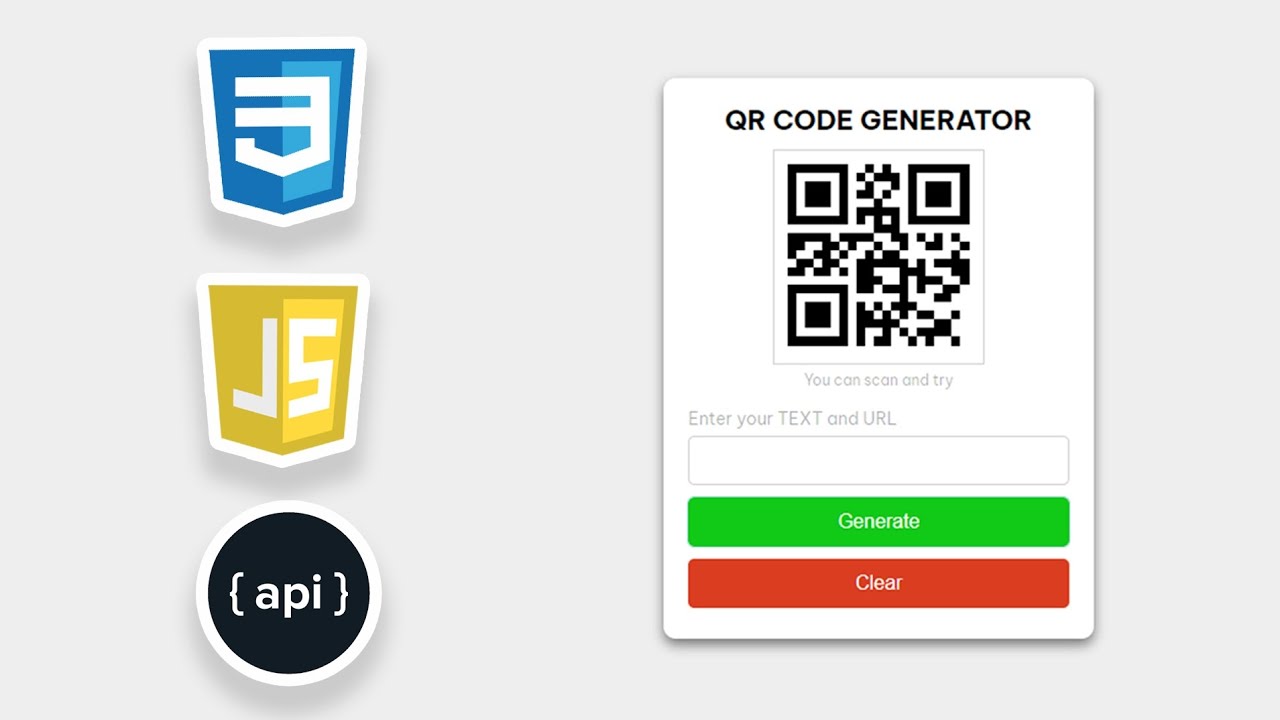 Build A Dynamic Qr Code Generator With Simple Javascript And Api