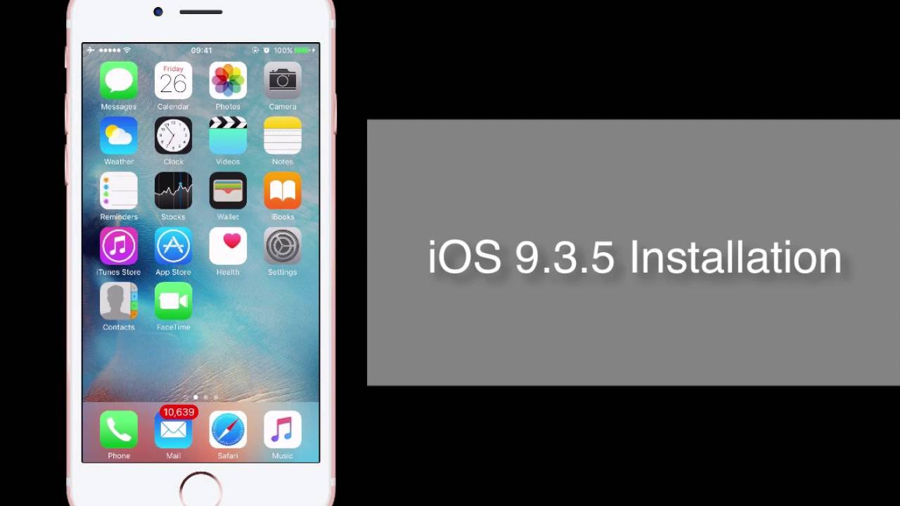 Ios 9 3 5 Installation Youtube
