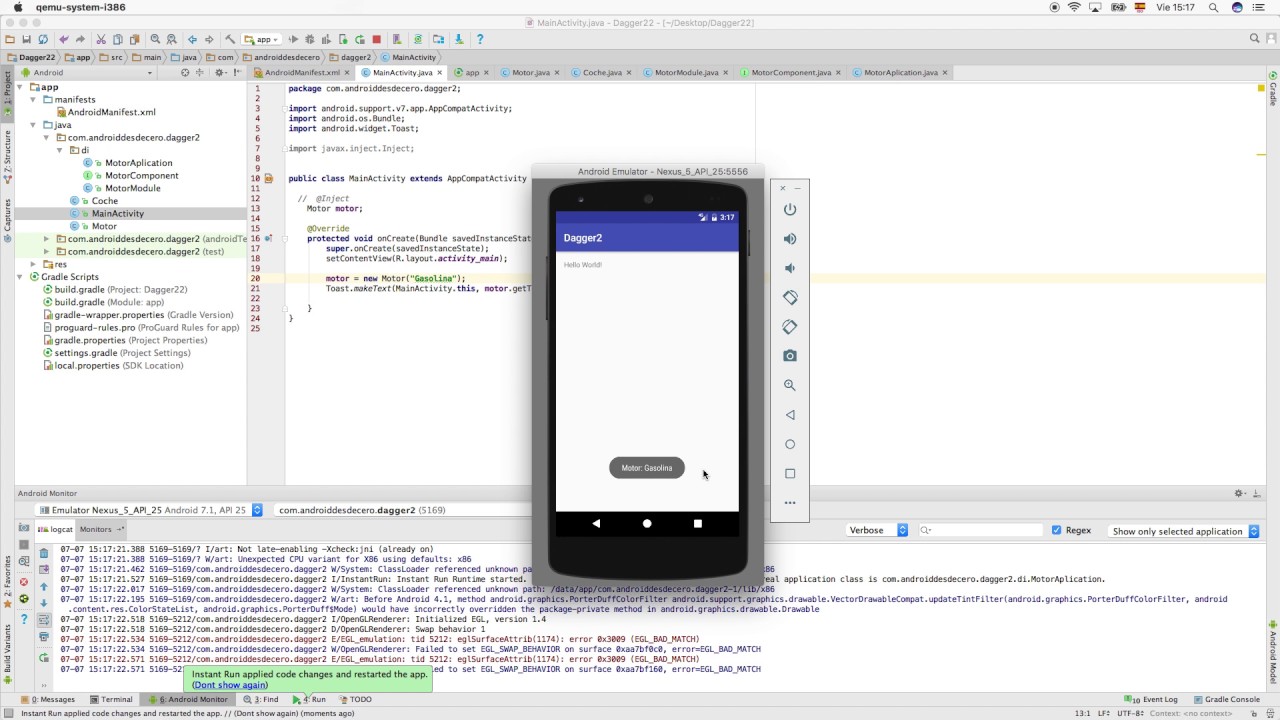 Tutorial Dagger2 Android Español Youtube