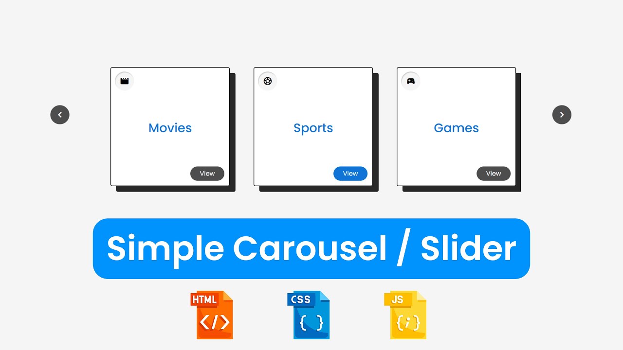 Create Stunning Carousel Slider Using Simple Html Css And Js Youtube
