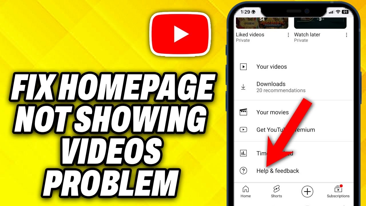 How To Fix Youtube Homepage Not Showing Videos Problem 2025 Youtube