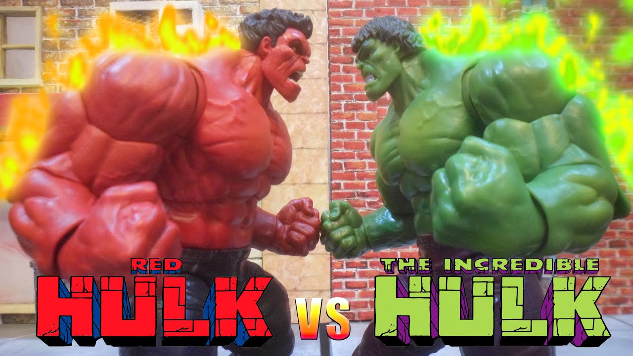 Hulk Vs Red Hulk Stop Motion Youtube