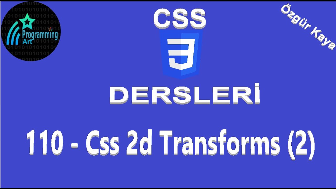 110 Css 2d Transforms 2 Youtube