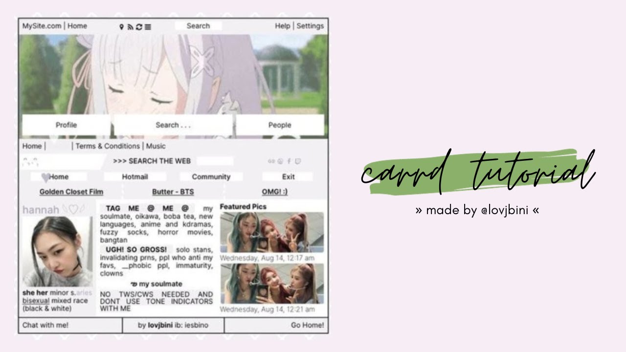 Interactive Carrd Tutorial Iesbino Youtube