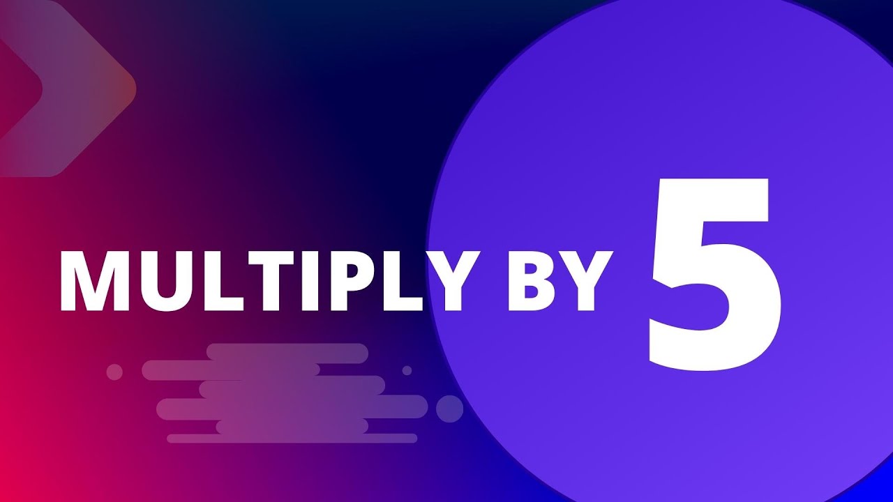 Multiply By Five Song Learn Multiplication Youtube