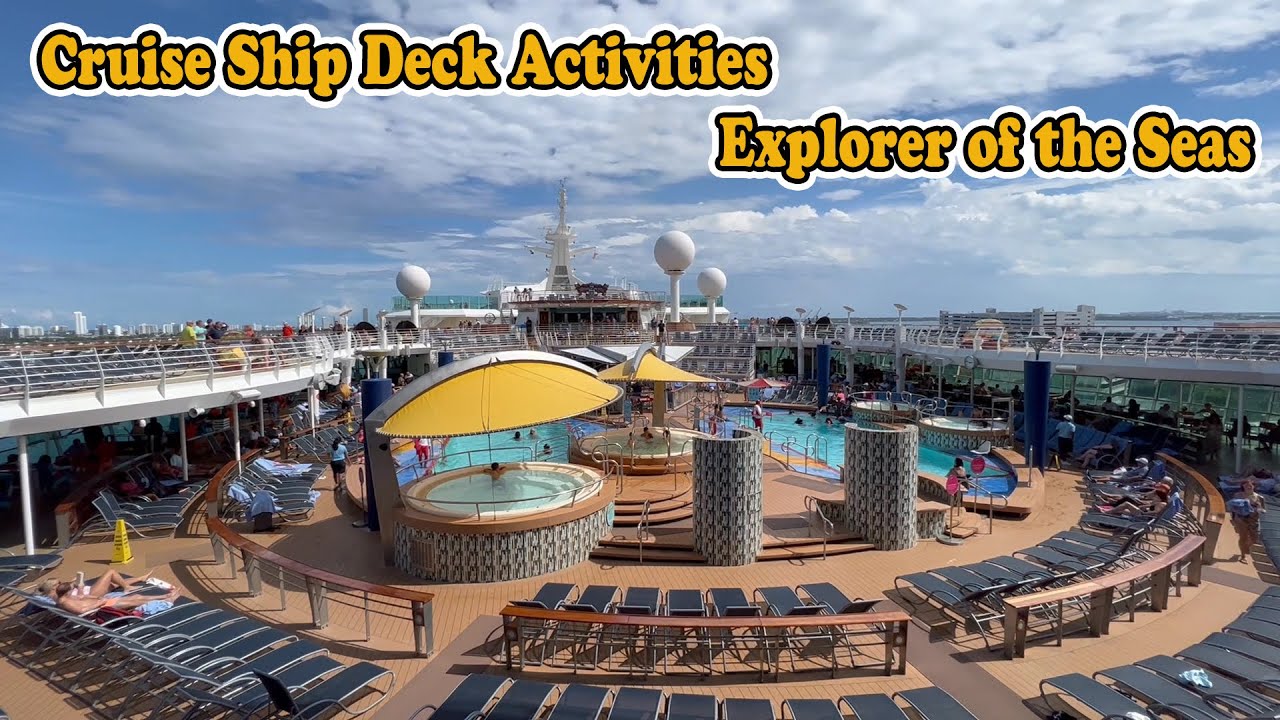 Cruise Ship Deck Activities Explorer Of The Seas Youtube