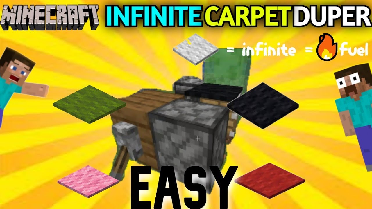 How To Get Infinite Carpet In Minecraft Easy Minecraft Tutorial