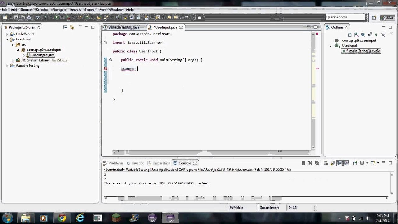 Java Basics 5 User Input Youtube