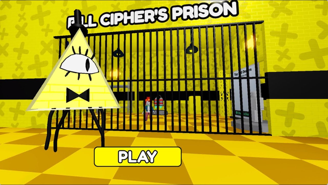 Bill Cipher S Prison Run Obby Walkthrough Full Game Roblox Scaryobby