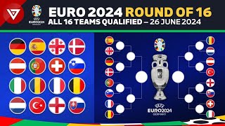 Round Of 16 Uefa Euro 2024 All 16 Teams Qualified The Bracket Euro 2024 ...
