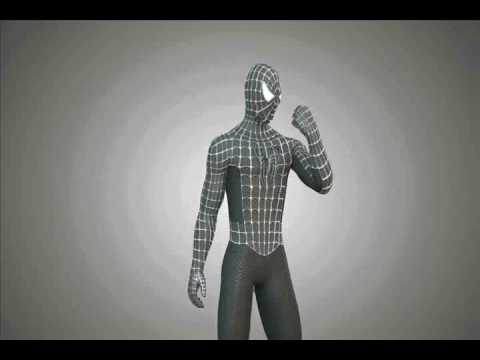 Spiderman Test Animation And Rigging Black Suit Youtube