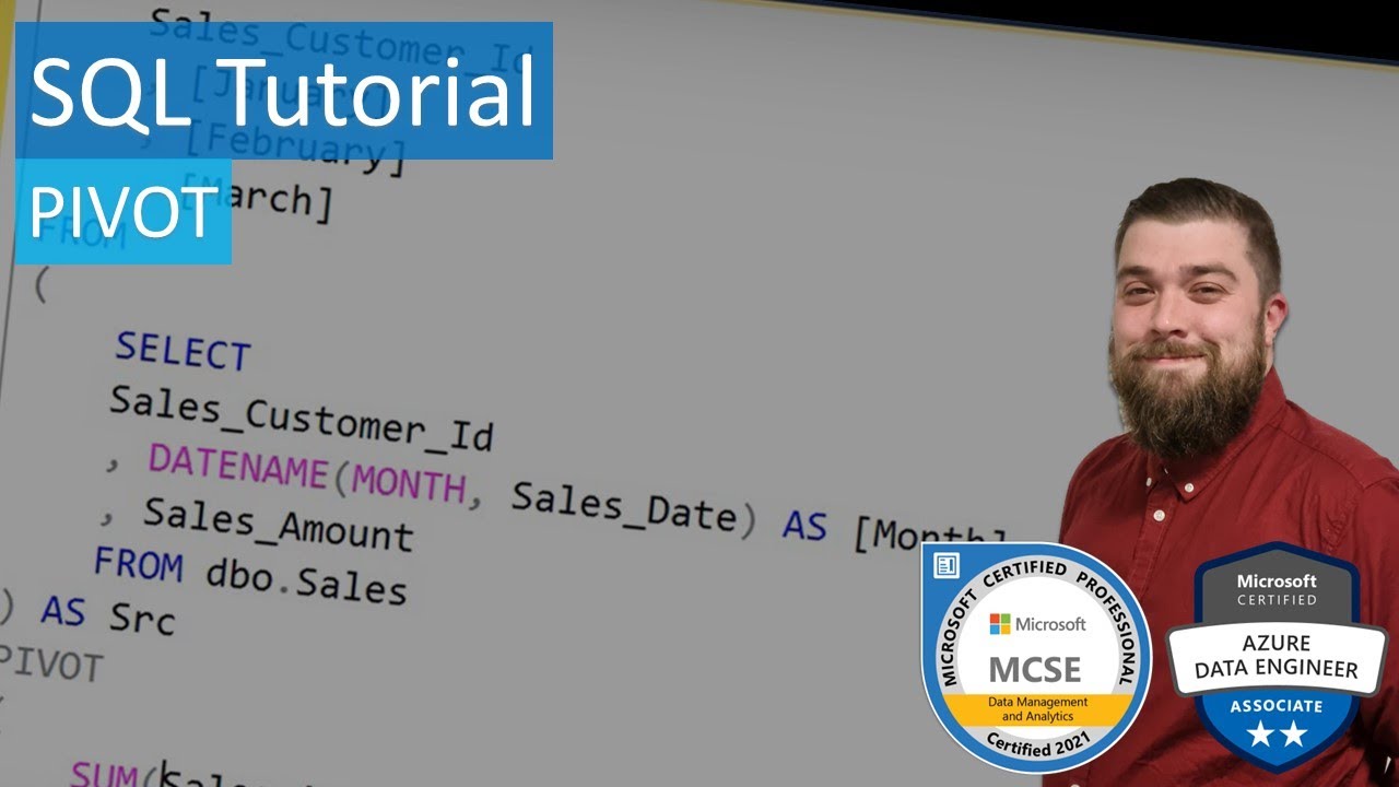 Sql Tutorial Pivot Youtube