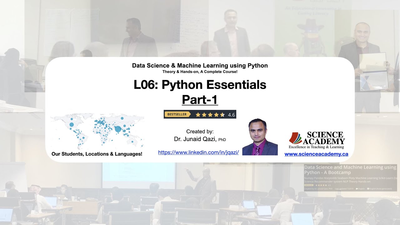 Lecture 6 Python Essentials Part 1 Data Science Machine Learning