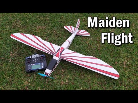 Mini Electric Glider Rc Plane Diy Maiden Flight Youtube