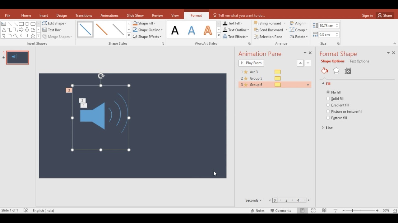 Volume Control Animation In Power Point Power Point Tutorial Ppt