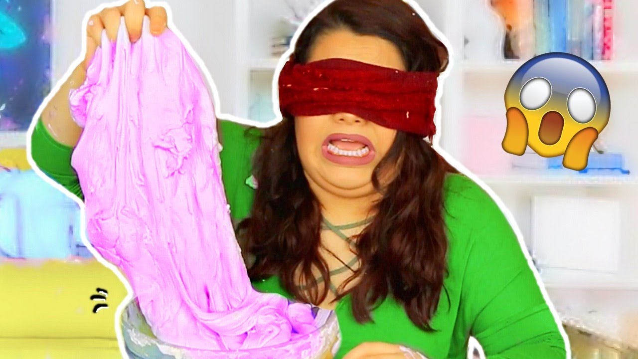 Making Slime Blindfolded Youtube