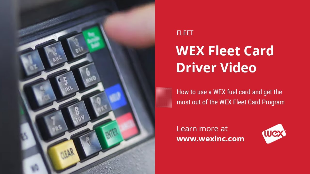 Wex Fleet Card Driver Video Youtube