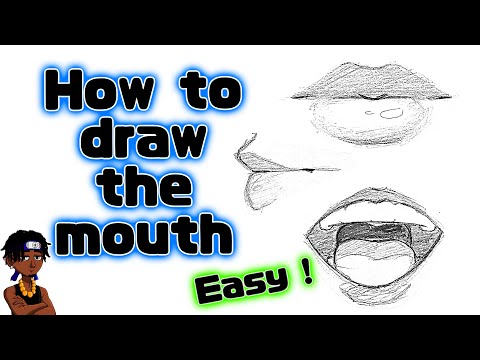 How To Draw And Shade Lips Youtube