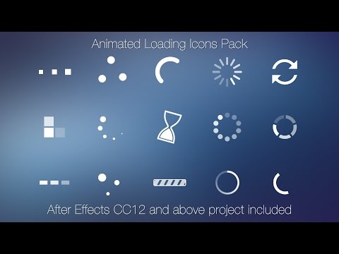 Animated Loading Icons Motion Graphics Mov With Alpha Youtube