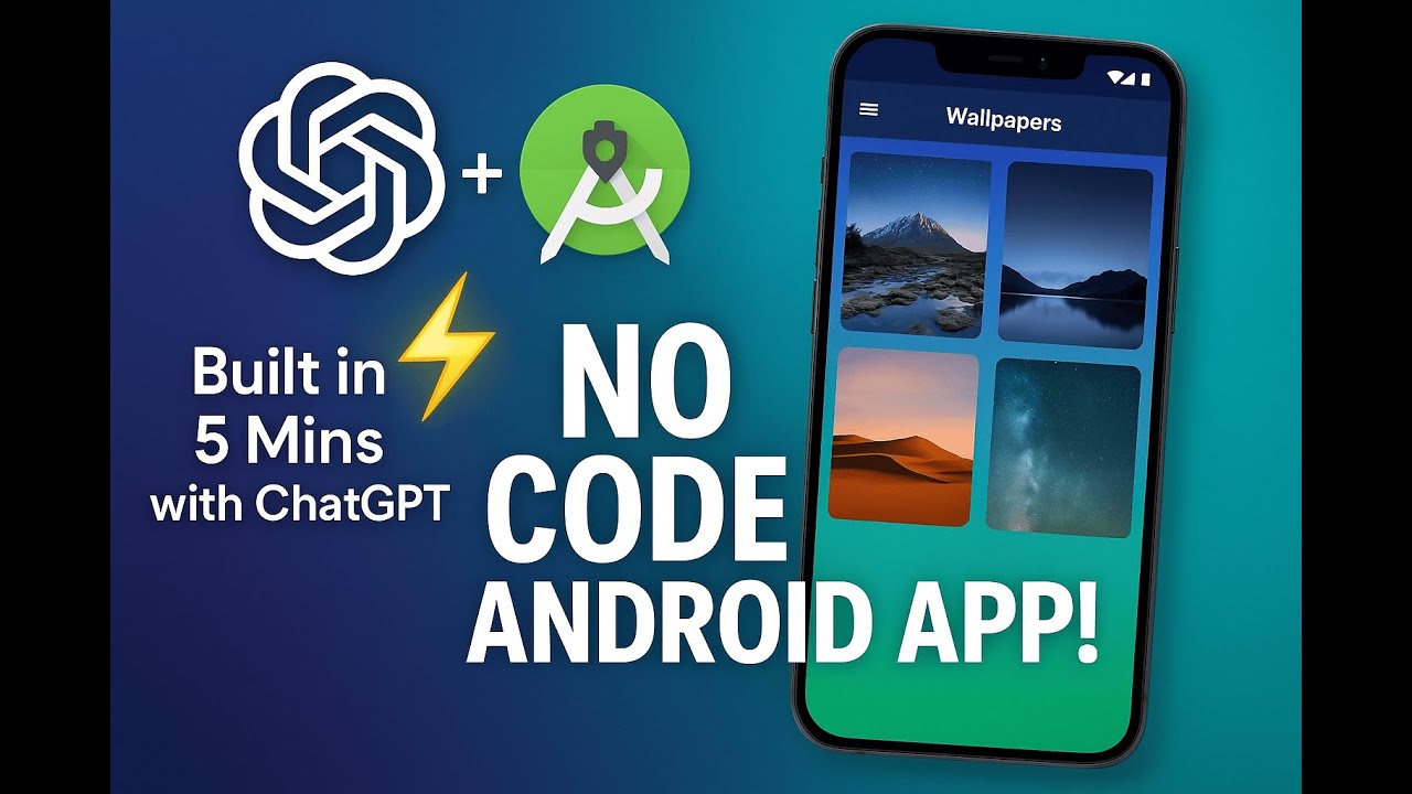 Build Android App In 5 Minutes Using Chatgpt Android Studio No