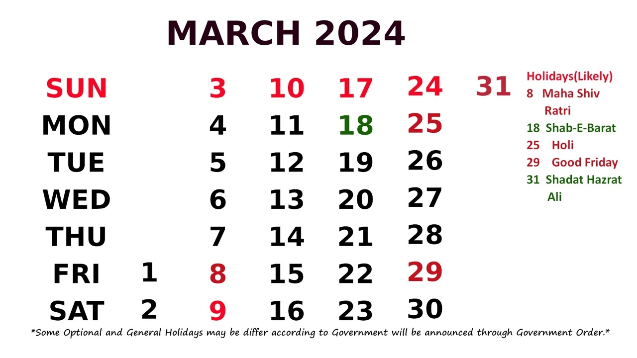 March Calendar With Holidays March 2025 Calendar 20 Cute Free