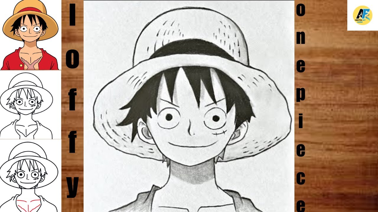 How To Draw Monkey D Luffy Easy Anime Drawing Step By Step One