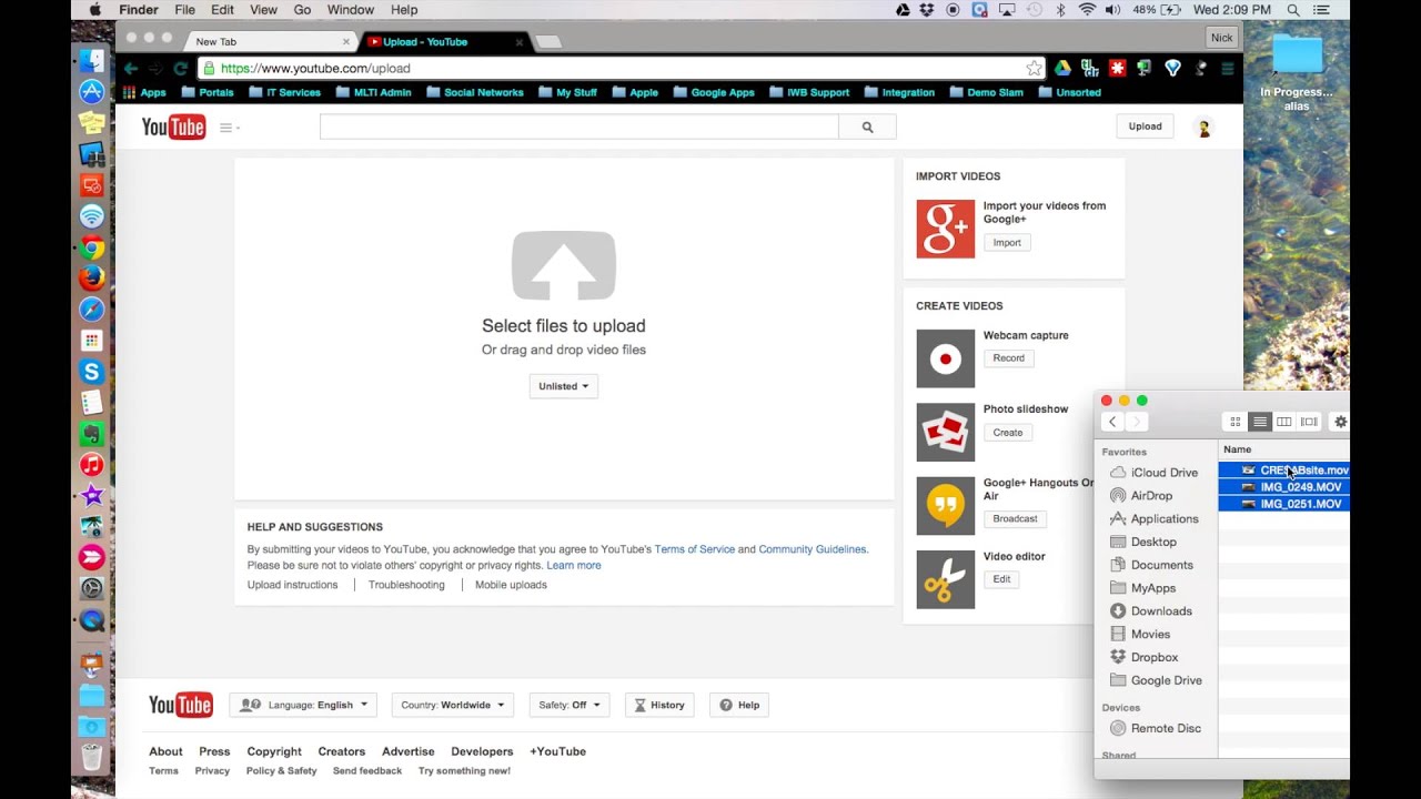 Howto Upload To Youtube Youtube