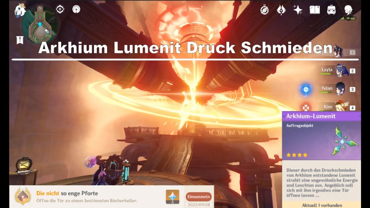 Genshin Impact 4 1 Rätsel Welt Quests Arkhium Lumenit Druck