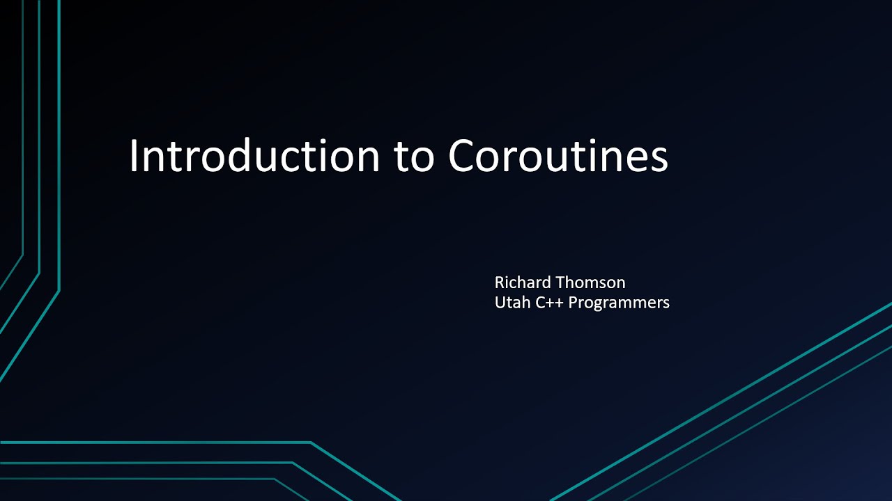 Introduction To Coroutines Youtube