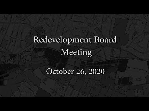 Redevelopment Board Meeting October 26 2020 Youtube