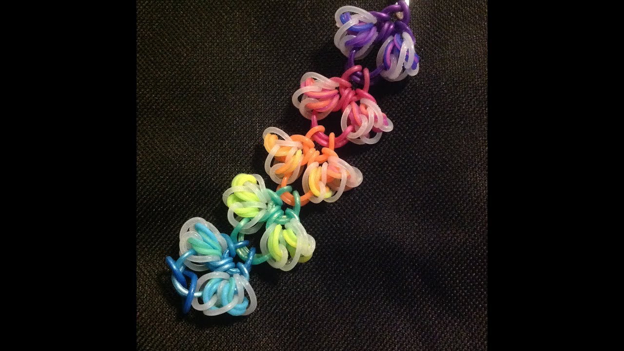 Gypsy Moth Bracelet Charm Tutorial Hook Only Rainbow Loom Bands Youtube