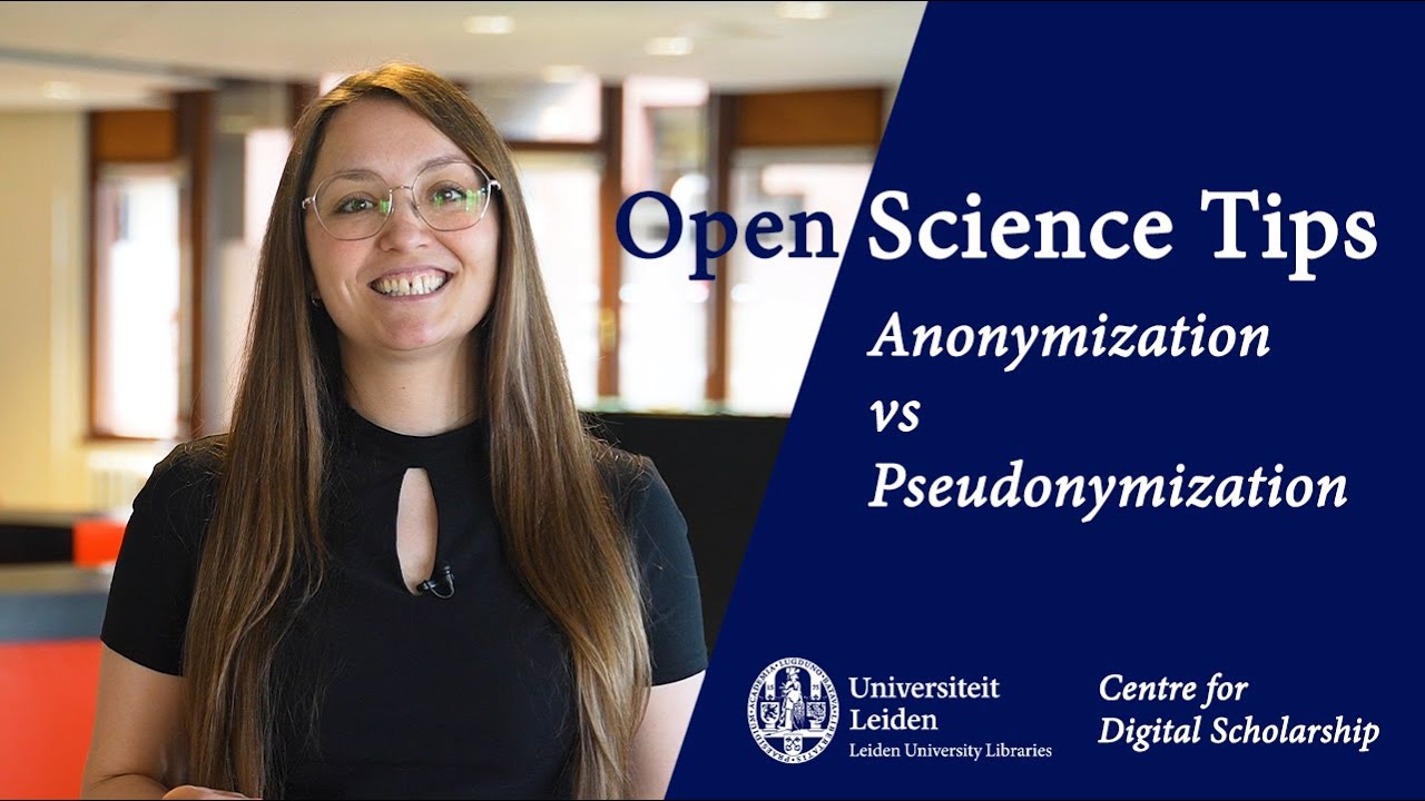 Anonymization Vs Pseudonymization Open Science Tips Youtube