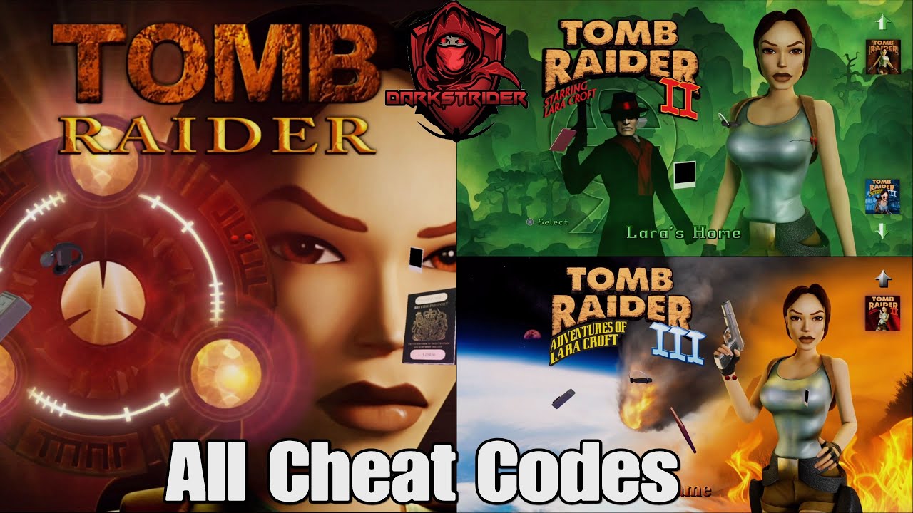 Tomb Raider 1 3 Remastered All Cheat Codes Youtube