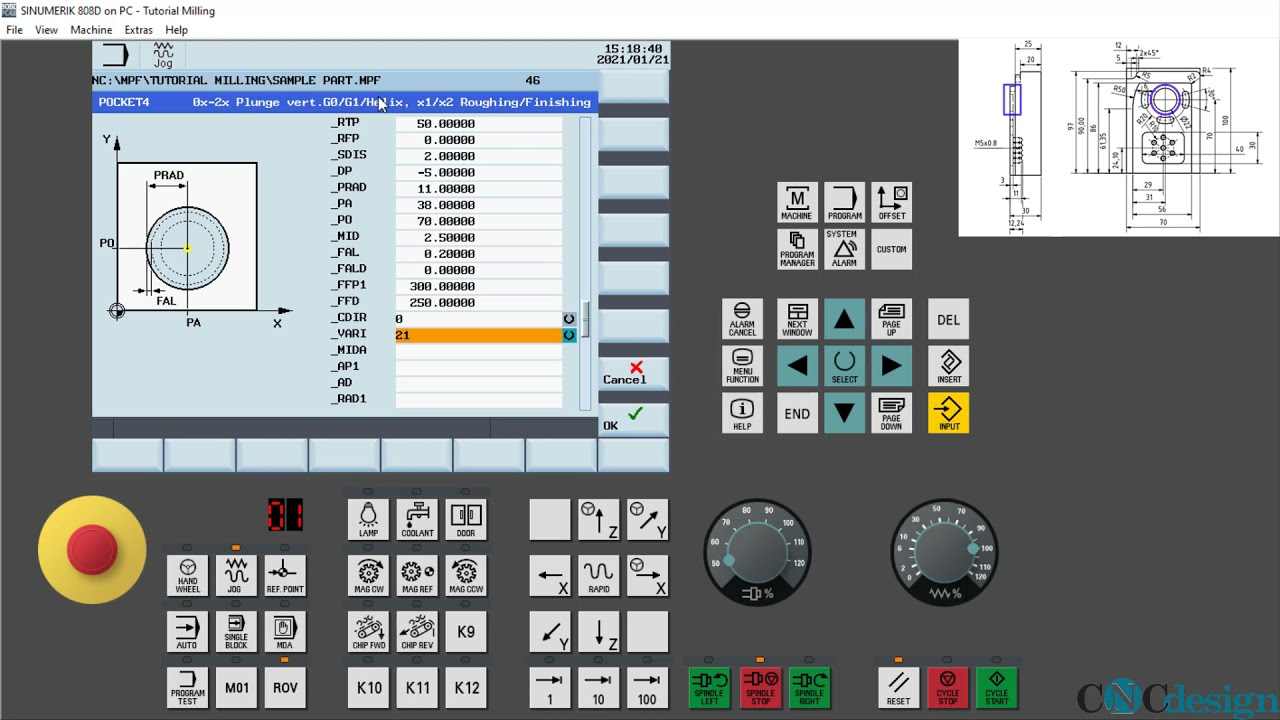 Tutorial Cnc Milling Menggunakan Software Siemens Sinumerik 808d On Pc