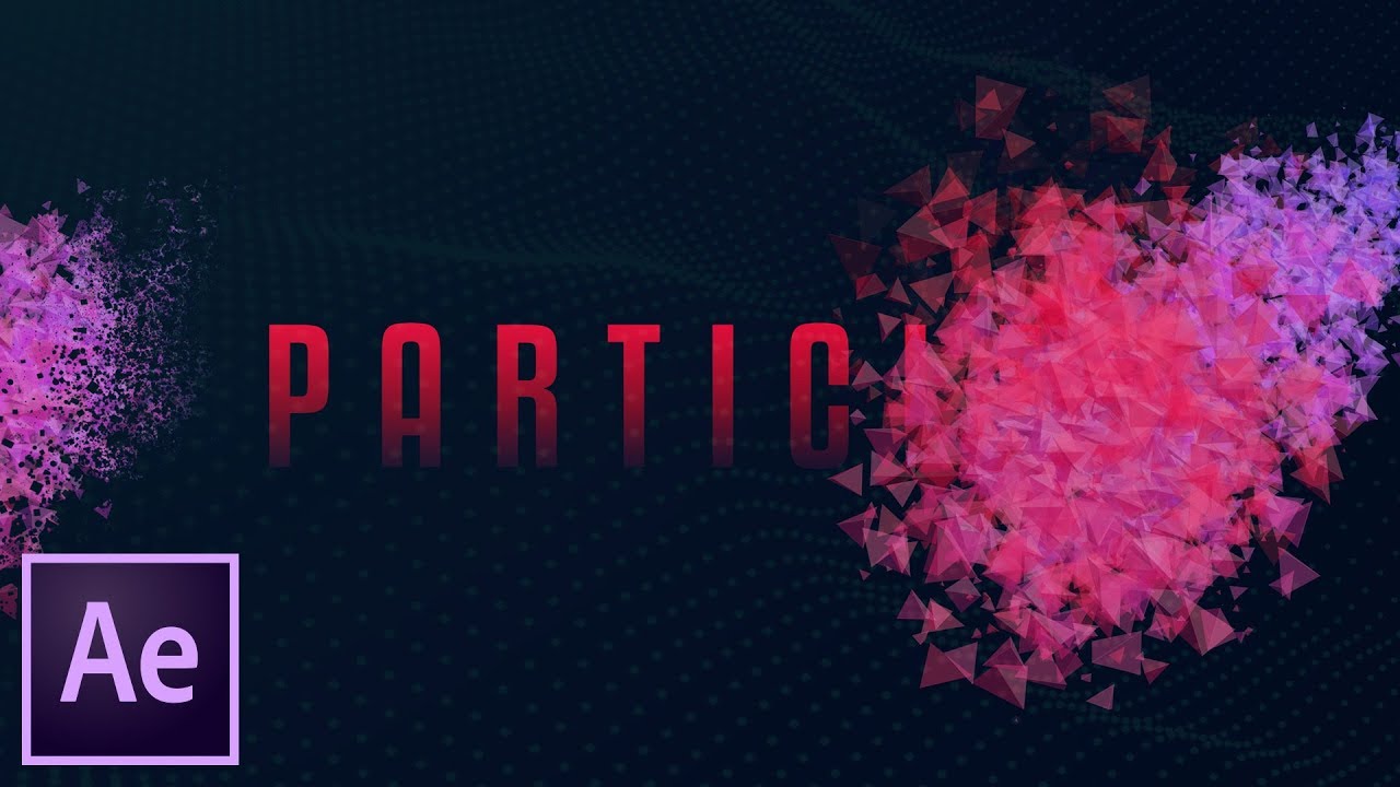 Particle Text Logo Reveal Effect After Effects Tutorial No Plugins