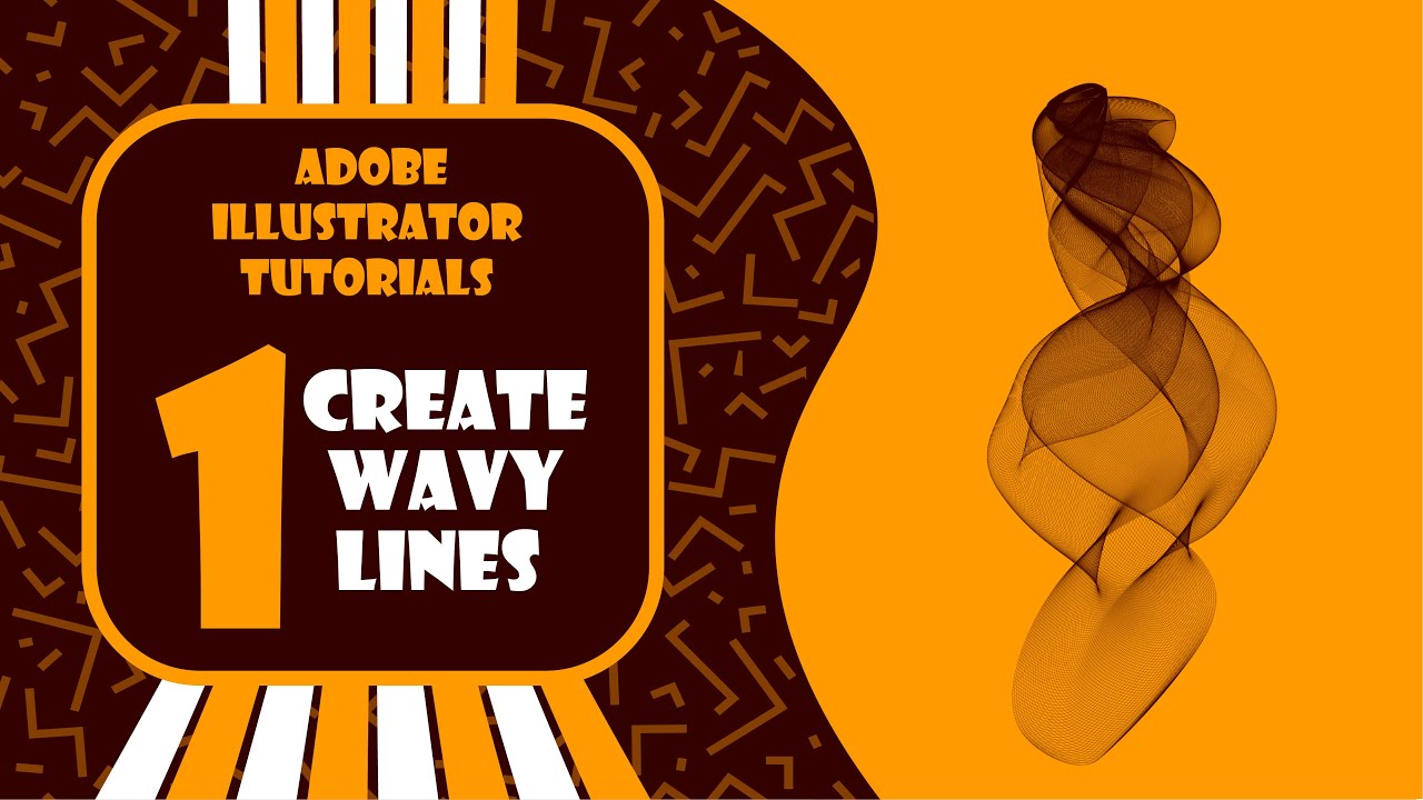 Adobe Illustrator Tutorials 1 Create Wavy Lines Youtube