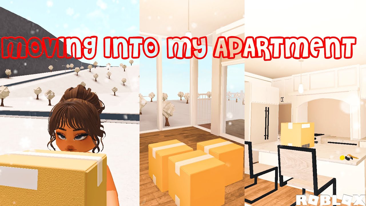 Moving Into My Apartment Ep 1 Roblox Bloxburg Roleplay Youtube