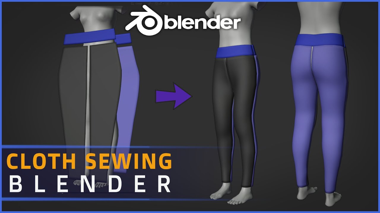 Blender Sewing Cloth In Blender 2 93 Beginner Tutorial Youtube