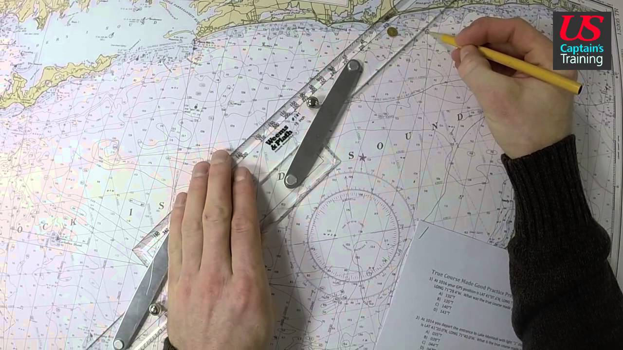 Captain License Chart Navigation True Course Made Good Practice