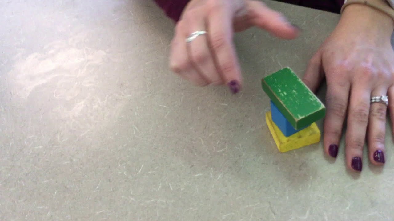 2 Step Action With Objects Stack Blocks Youtube