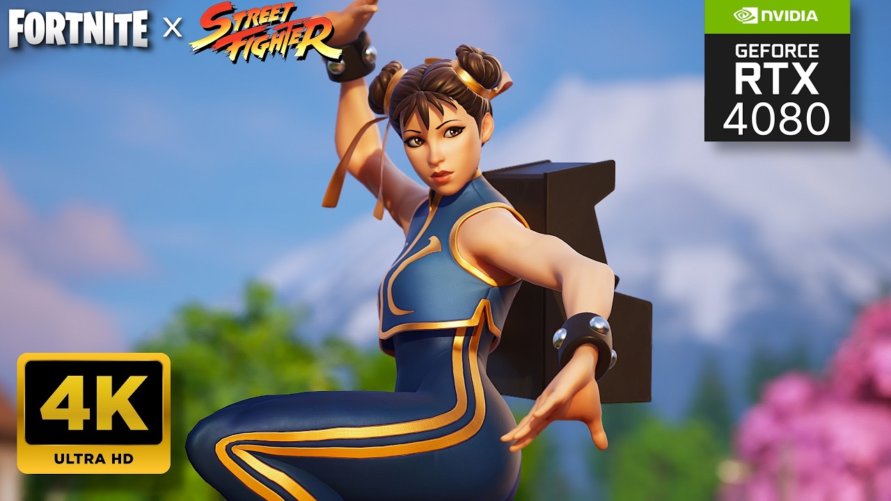 Chun Li 4k Gameplay Fortnite X Street Fighter Returns In Ch6 Youtube